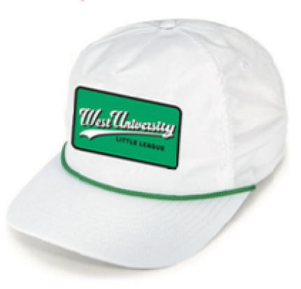 WULL White & Green Rectangular Vintage Hat – West U Little League ...